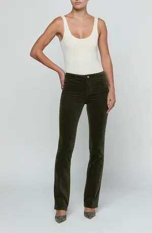 L'Agence Stevie High Waist Straight Leg Jeans