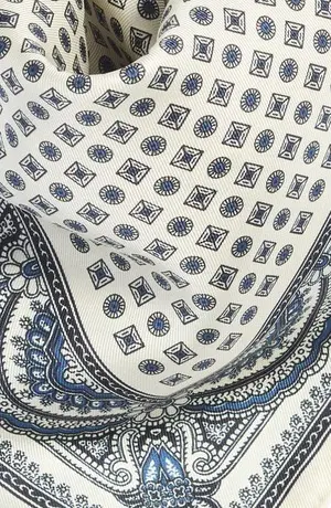 Veronica Beard Sava Silk Blend Scarf - Ecru Multi