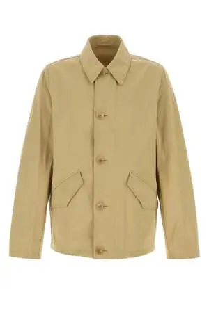 Prada Beige Cotton Jacket - Brown