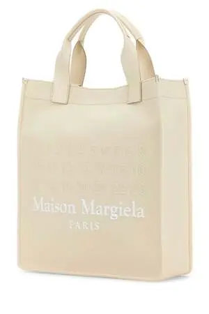MAISON MARGIELA Ivory Canvas Shopping Bag - White
