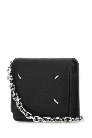 MAISON MARGIELA Leather Card Holder - Black
