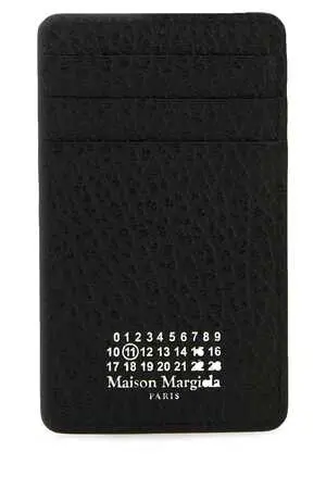 MAISON MARGIELA Leather Card Holder - Black