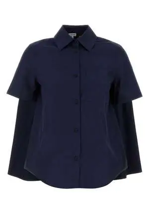 Loewe Navy Poplin Paula S Ibiza Shirt - Blue