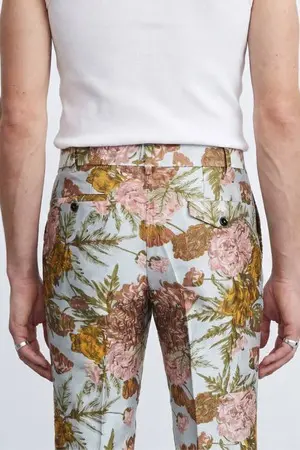 TWISTED TAILOR Hirshfield Slim Fit Floral Suit Trousers