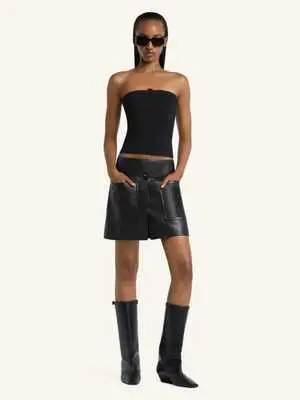 COURREGES Buckle Knit Bustier Top