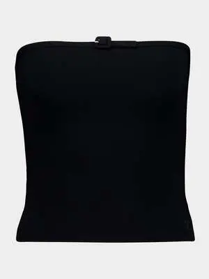 COURREGES Buckle Knit Bustier Top