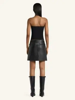 COURREGES Buckle Knit Bustier Top