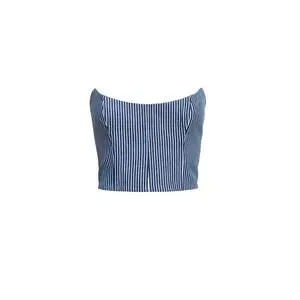 AUDREY VALLENS Denim Affair Stripe Corset