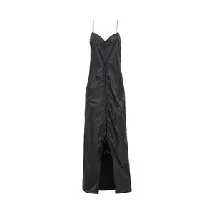 AUDREY VALLENS Spades Athleisure Vest Dress - Black