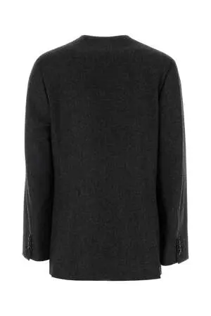 JIL SANDER Charcoal Wool Blazer