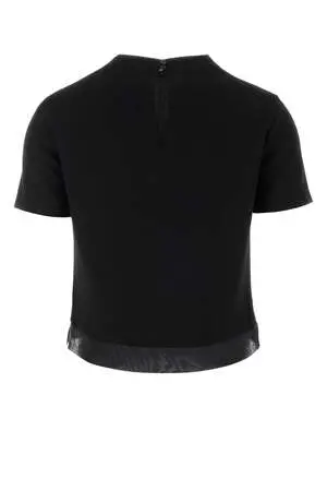 JIL SANDER Wool Top - Black