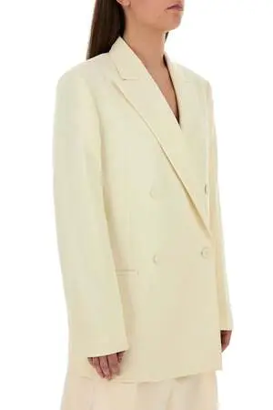 JIL SANDER Cream Wool Blazer