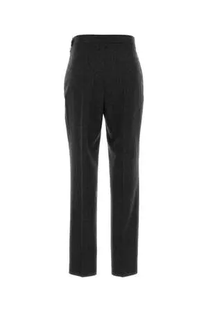 JIL SANDER Dark Grey Wool Pant