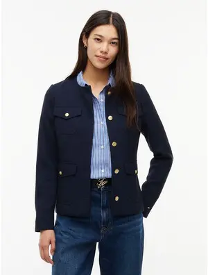 Tommy Hilfiger Slim Fit Ponte Multi-pocket Jacket - Dark Blue