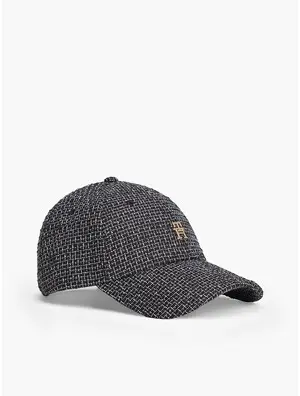 Tommy Hilfiger Monogram Logo Boucle Baseball Cap - Black
