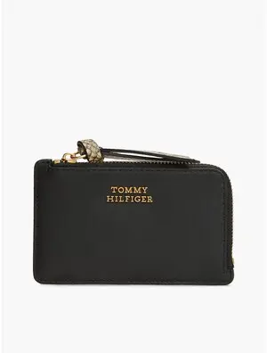 Tommy Hilfiger Smooth Leather Card Holder - Black