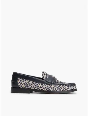 Tommy Hilfiger Jacquard Monogram Penny Loafer