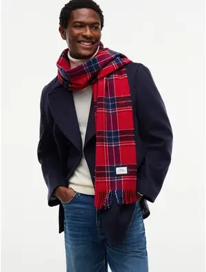 Tommy Hilfiger Plaid Wool Scarf