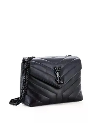 Saint Laurent Loulou Matelasse Chevron Leather Small Shoulder Bag