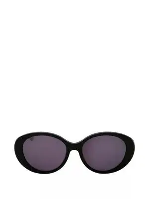 Anne Klein Oval-frame Sunglasses - Black