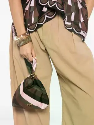 Emilio Pucci Printed Silk-twill Pochette