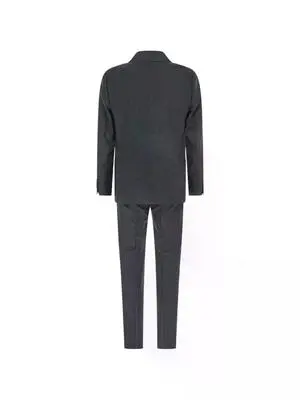 LARDINI Prince Of Wales Check Suit - Grey