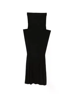 Norma Kamali Strapless Wing-detail Fishtail Gown - Black