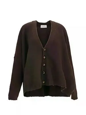 GOLDEN GOOSE Cardigan In Casentino-effect Wool - Brown