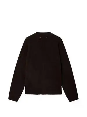 GOLDEN GOOSE Cardigan In Casentino-effect Wool - Brown