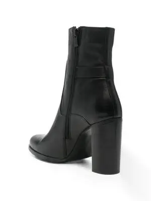 SERGIO MORETTI FIRENZE Buckle-detail Leather Ankle Boots