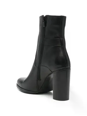 SERGIO MORETTI FIRENZE Buckle-detail Leather Ankle Boots
