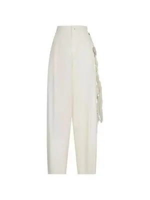 DARKPARK Phebe Wide-leg Trousers - White