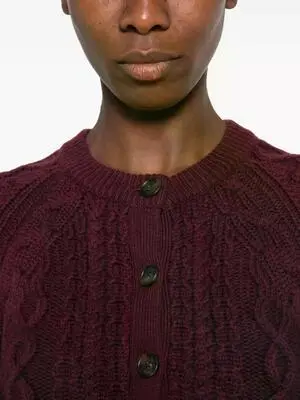 Guest In Residence Cable-knit Sculpted Cardigan