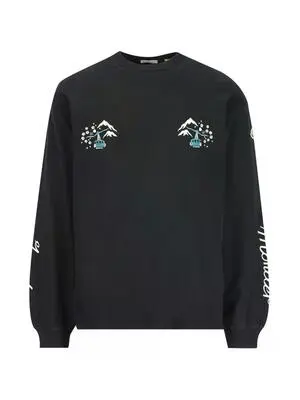 Moncler X Frgmt Logo-print T-shirt - Black
