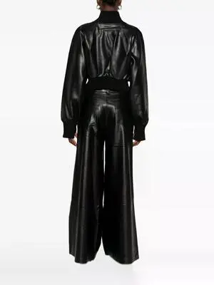 Norma Kamali Oversized Cropped Bomber Jacket