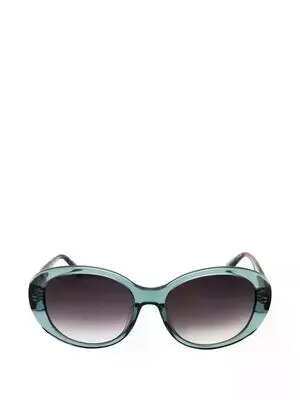 Anne Klein Oval-frame Sunglasses - Blue