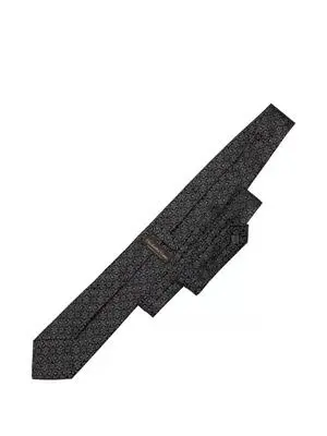 ELIZABETTA Palladio Jacquard Tie - Black
