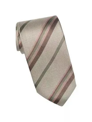 ELIZABETTA Lugano Jacquard-stripe Tie