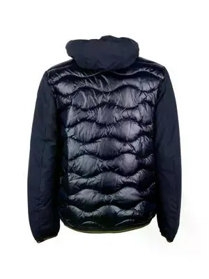 BLAUER. Quilted Hooded Jacket - Blue