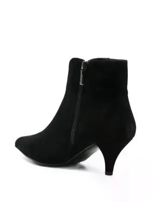 BRUNO PREMI Suede Pointed-toe Ankle Boots