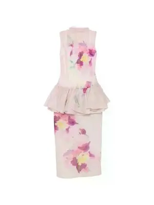 Aje Arlina Ruffled Floral-print Gown - Pink
