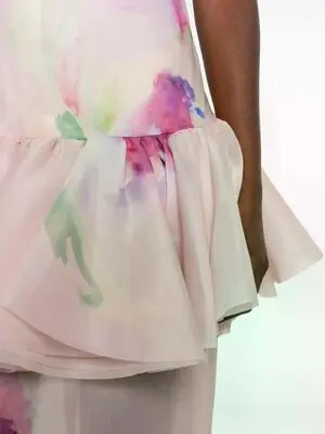 Aje Arlina Ruffled Floral-print Gown