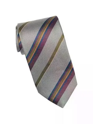 ELIZABETTA Lugano Jacquard-stripe Tie