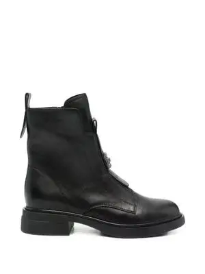 LINDA BAUMANN Buckle-detail Side-zip Boots