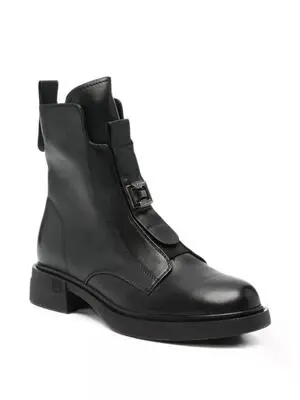 LINDA BAUMANN Buckle-detail Side-zip Boots