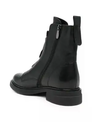 LINDA BAUMANN Buckle-detail Side-zip Boots