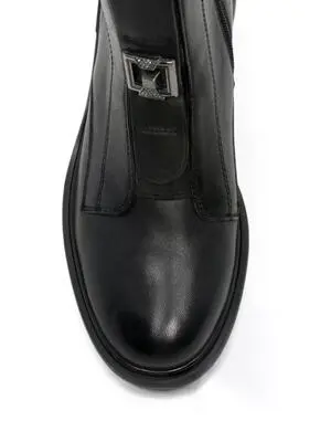 LINDA BAUMANN Buckle-detail Side-zip Boots