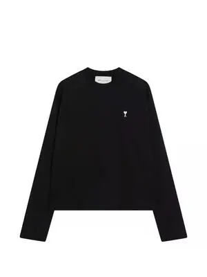 AMI Paris De Coeur Logo Sweater - Black