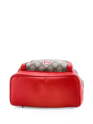 Gucci Zip Pocket Apple Gg Coated Canvas Small Backpack