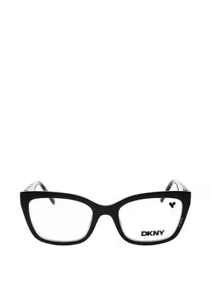 Dkny Tortoiseshell-effect-arms Glasses - Black
